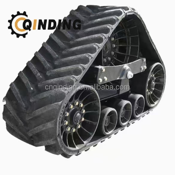 New Triangular Frame Crawler Chassis Rubber and Steel Track ...