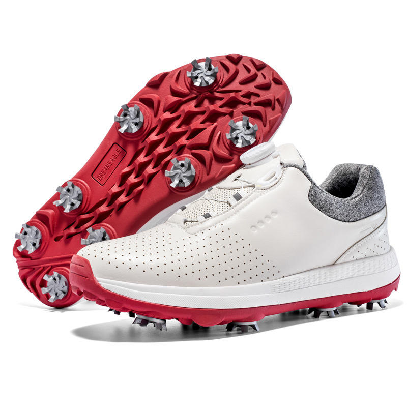 Men's Golf Shoes Waterproof Non-slip Nail-free Summer Breathable Mesh ...