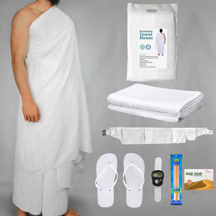 Haji Thick Ihram for Umrah Men - Eco-Friendly & Comfortable