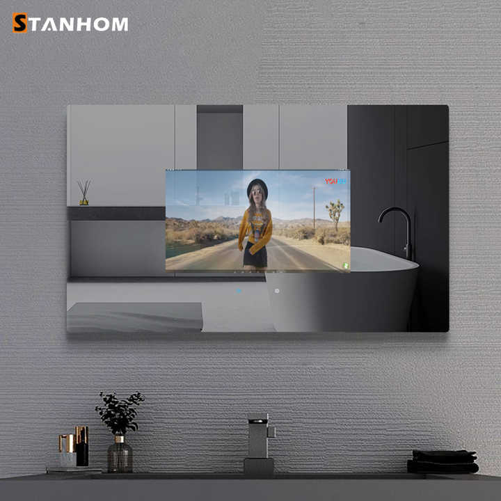 STANHOM Hotel Bathroom Wall Interactive Smart LCD Touch Screen Mirror ...