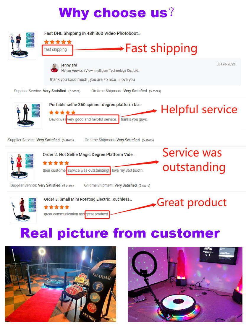 2022 Hot Sale New Portable Selfie 360 Degree Rotation Platform Business Photo Booth Camera ...
