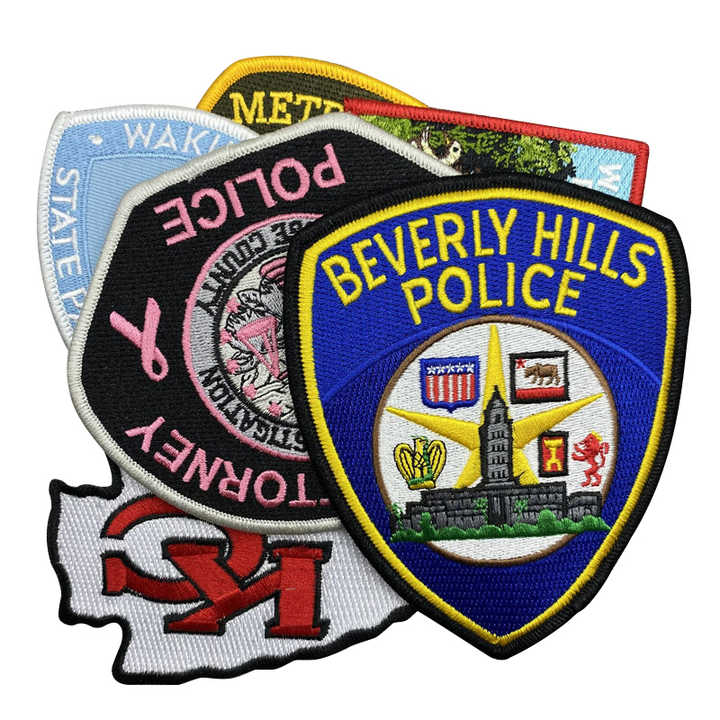 Custom Embroidered 3D Patches Woven Twill Fabric Badge for Boy Girl ...