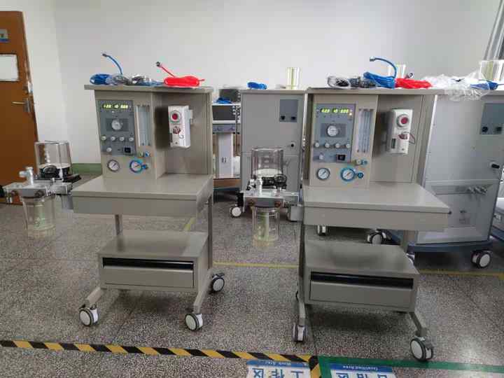 Single Vaporizer Anesthesia Machine LED display screen Anesthesia ...