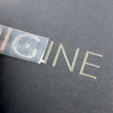 Customize Luxury Gold Adhesive Label Transfer Metal Sticker, Waterproof ...