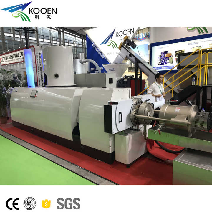 Plastic Recycling Granulating Production Line PE PP PET Plastic Pellet ...