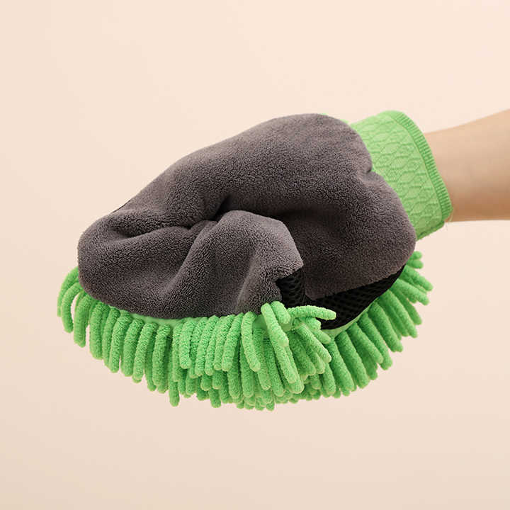 Microfiber Car Wash Mitt - Soft, Anti-Scratch Chenille Glove