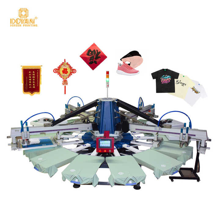 Oval Flat Hybrid Fully Automatic Silk Screen Printing Machine