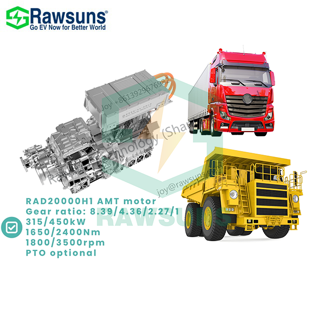 Rawsuns 450kw Electric Motor for Heavy-Duty EV Conversion