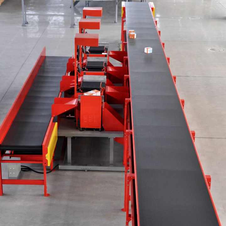 High Quality Custom Pvc Rubber Belt Conveyor System for Cargo ...