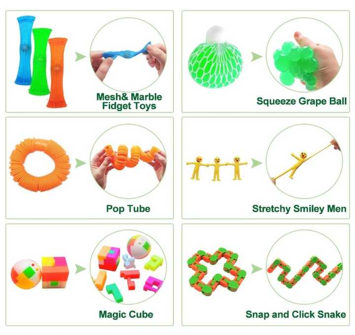 35 Pcs Fidget Sensory Set Toys for Stress Relief