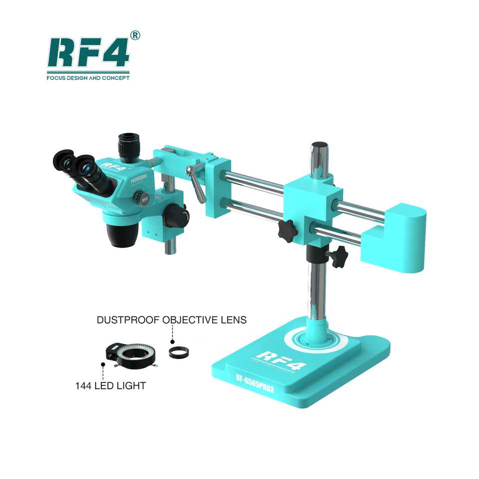 RF4 Stereo Microscope - 360 Degree Dual Cantilever Support