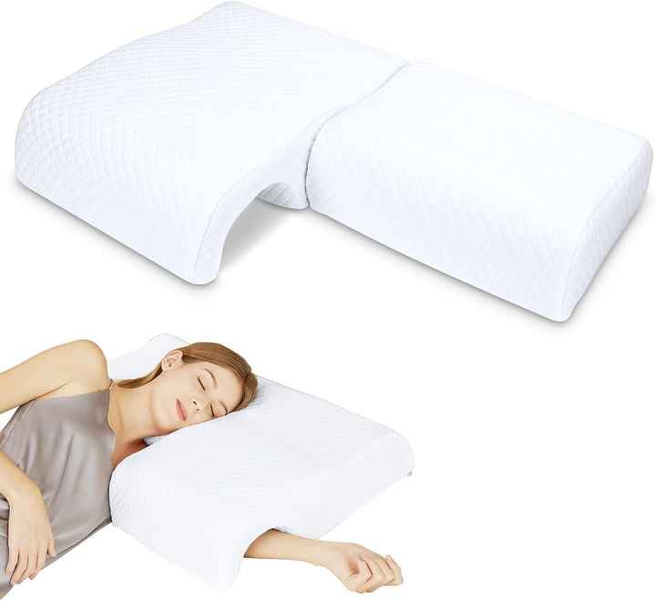 Adjustable Cube Memory Foam Cuddle Pillow for Shoulder Pain