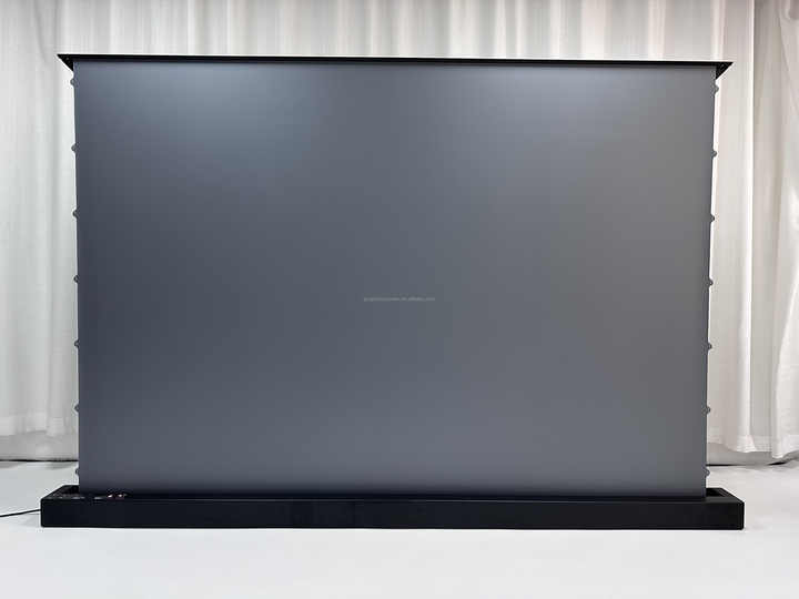 100 Inch Electric Tab-Tensioned Rollable Screen for Long Throw Projector