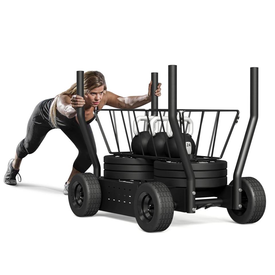 1000 Lbs Fitness Push Sled - Durable Steel Weight Sled for Effective ...