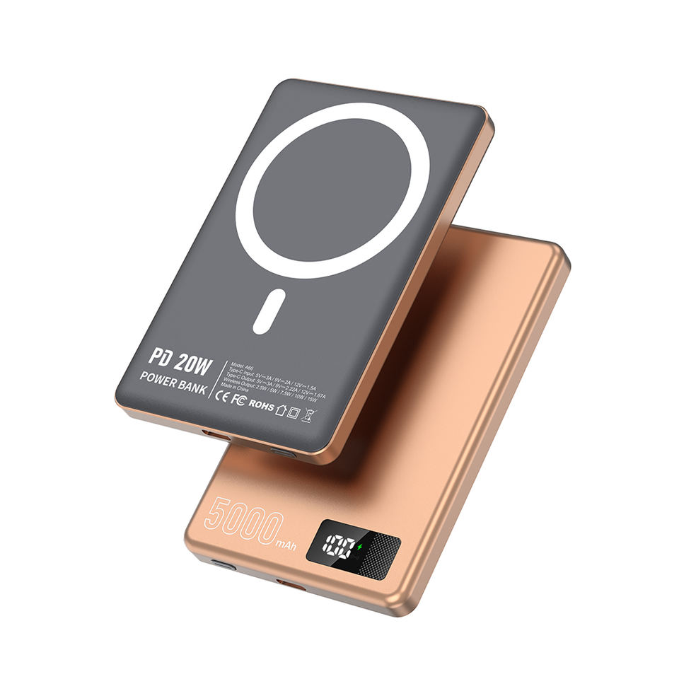 5000mAh Magnetic Wireless Powerbank with PD 20W Fast Charging & Ultra ...