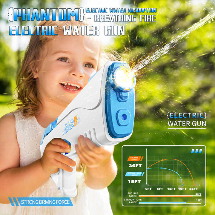 Plastic Kids Automatic Electric Led Squirt Gun Summer Beach Pool ...