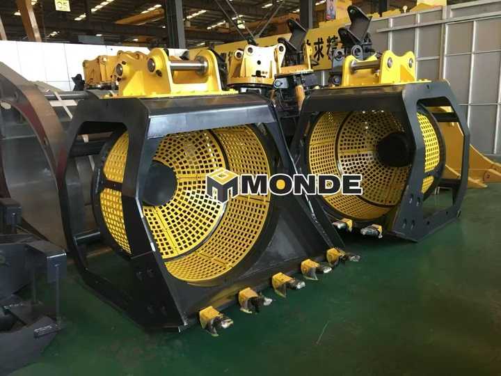 Monde Top Quality Waterproof Motor Excavator Hydraulic Screening Bucket ...