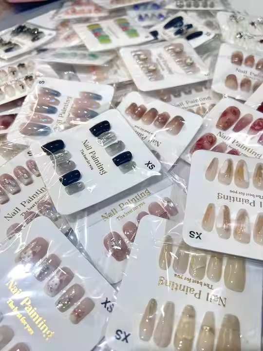 Wholesale 10pcs Press Nails Beautiful Luxury Customized Design Handmade ...