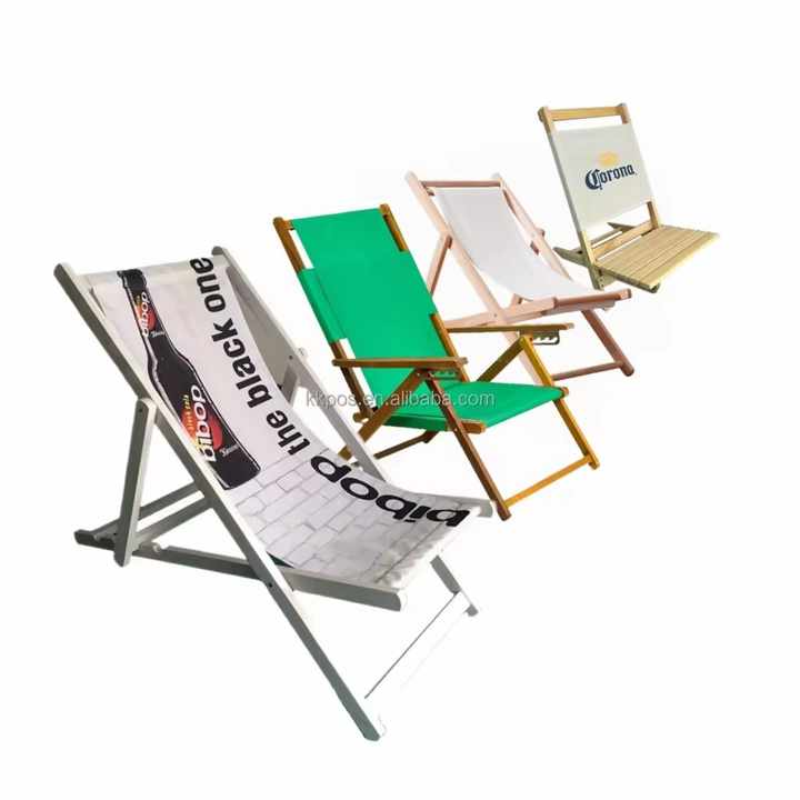 Modern Adjustable Beach Chair for Adults Foldable Lightweight Wooden ...