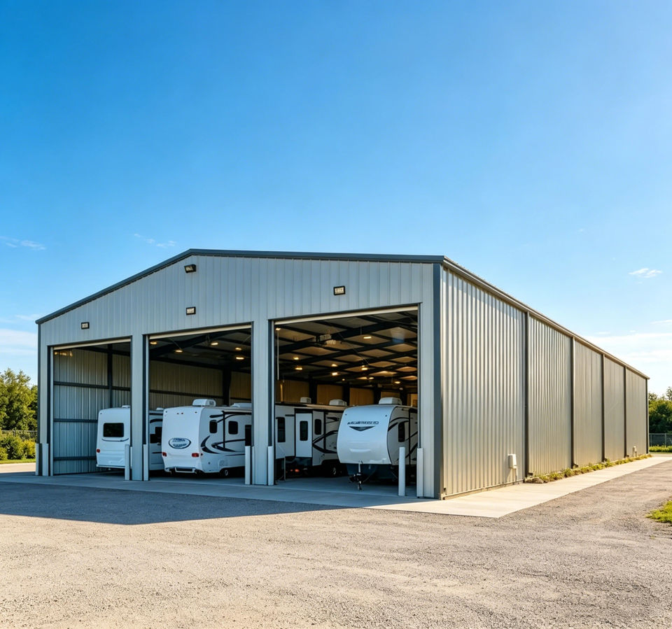 Durable Steel Structures Large Span Warehouse Industrial Manufacturing ...