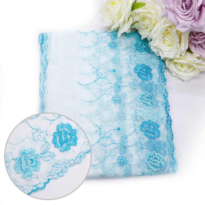 Ornamental Embroidered lace chiffon lingerie dress fabric with ...