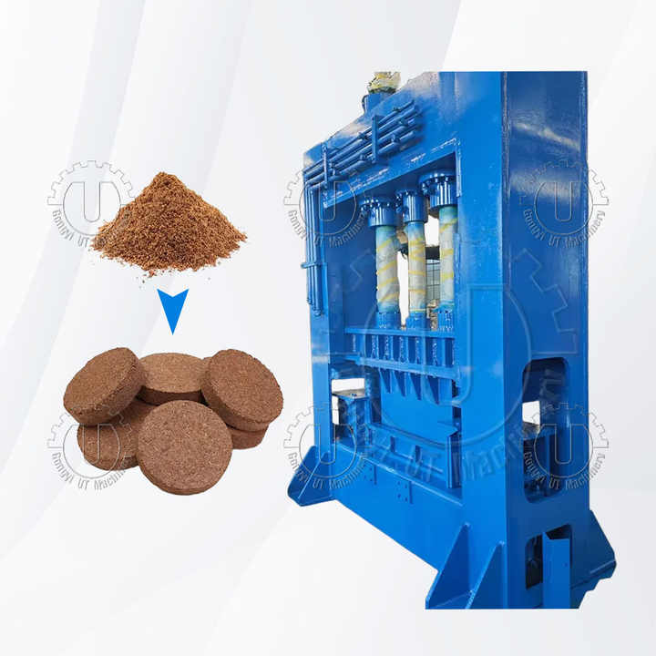 Hydraulic Block Coco Peat Baler Machine Cocopeat Compressed Coir Pith ...