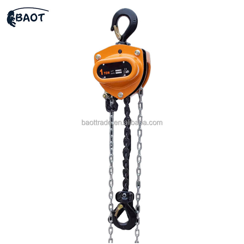 BAOT 2 Ton Hand Chain Hoist Single Chain Chain Block for Garages and ...