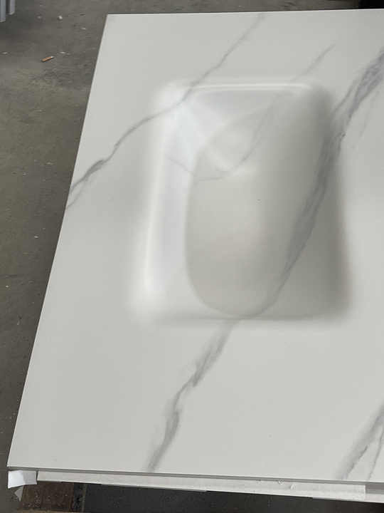 Modern One-Piece Basin Sintered Stone for Bathroom Countertop