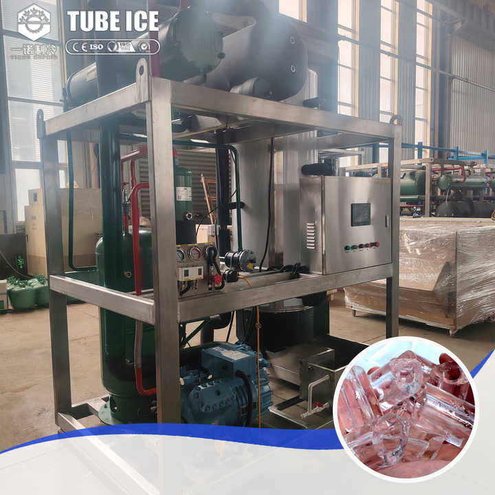 YINUO 5 Tons Capacity Tube Ice Making Machine With Packing Machine ...