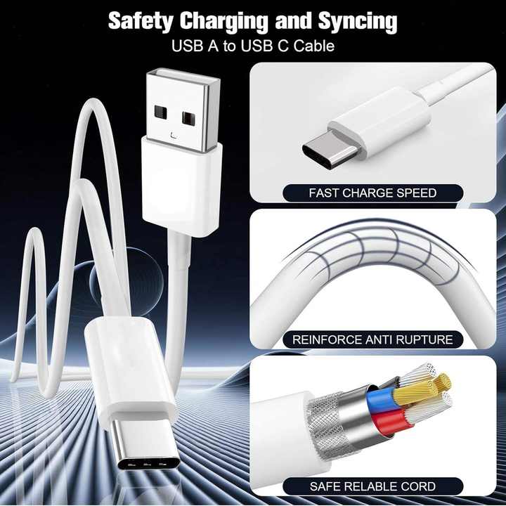 3A 1Meter USB to Type-C PD Fast Charging Data TPE Usb Type c Android ...