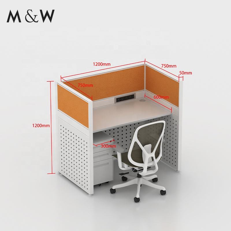 Luxury Modern Office Cubicle with Aluminium Perforated Panels