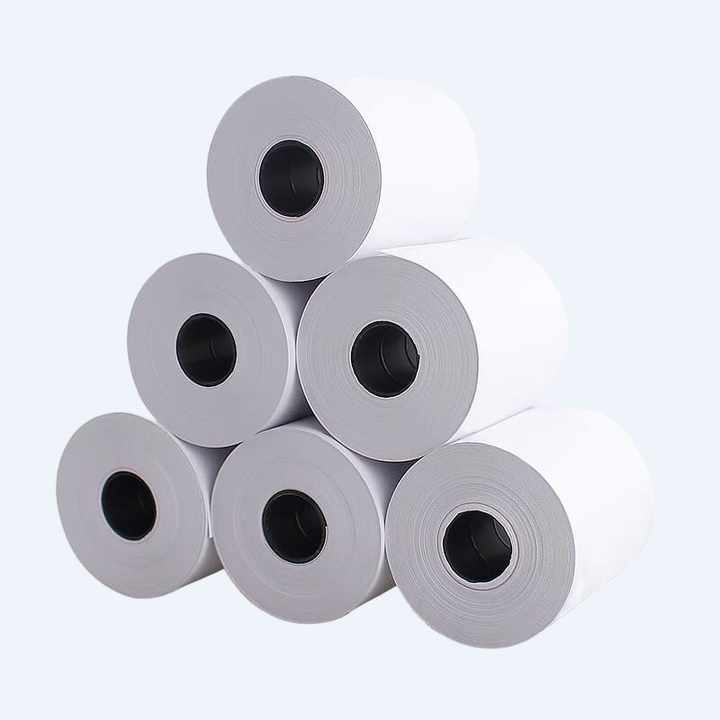 57x30mm 80x40 Thermal Paper Coil 60 Gsm a Grade Coreless Durable Double ...