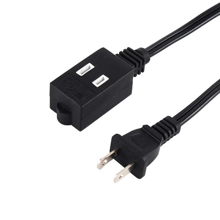 USA UL Certificated 2 Pin Plug Copper 125V AC Power Cord Home Appliance ...