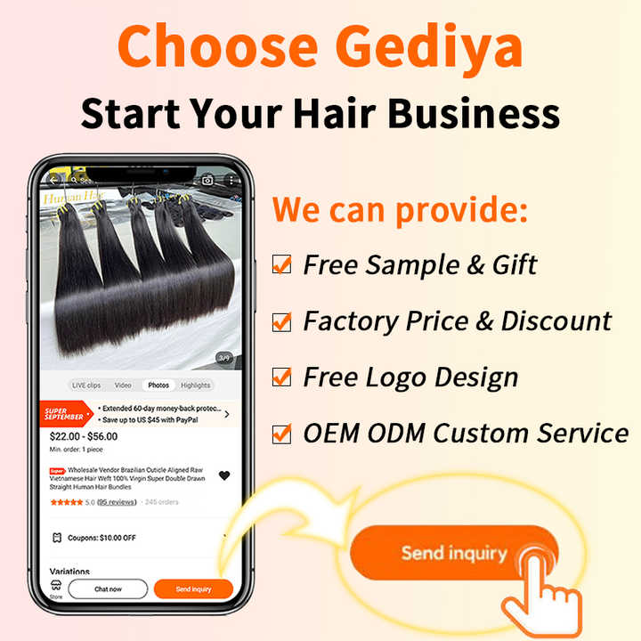 12A Grade GDY Hair Super Double Drawn Virgin Cuticle Aligned Brazilian ...