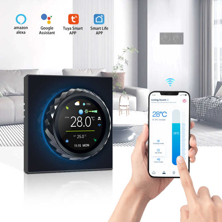 Thermostat Smart WiFi Smart Switch Color Touchscreen and Geofencing ...