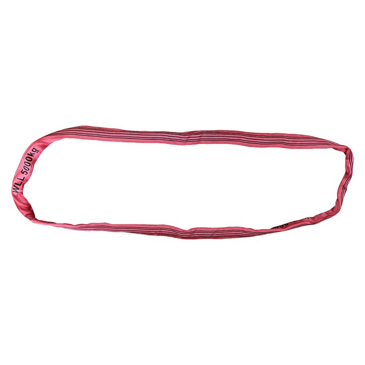 Round Sling WLL 5T Sling Strap Rigging Polyester Endless Lift Sling for ...