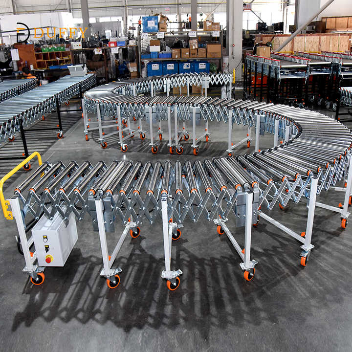 Stainless Steel Foldable Roller Conveyor tube50mm conveyor roller Frame ...