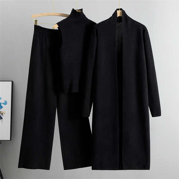 Casual Knitting Women's Three Pieces Sets - RMS Fashion