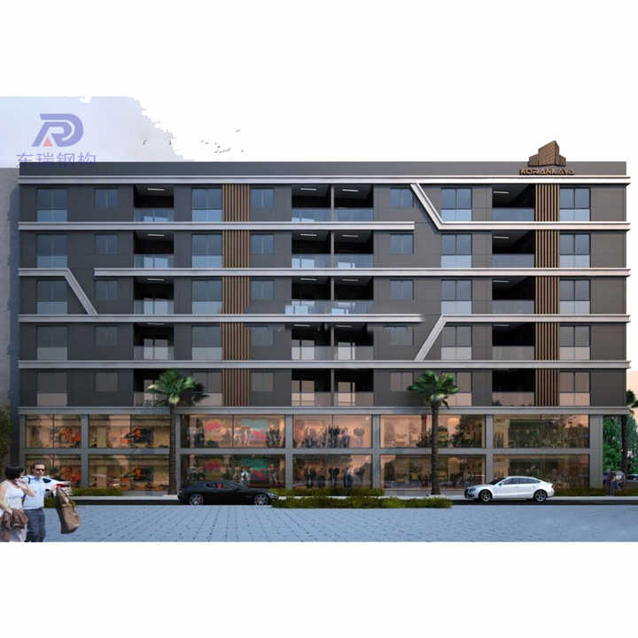1000 square meters two storey steel prefabricated apartments metal ...