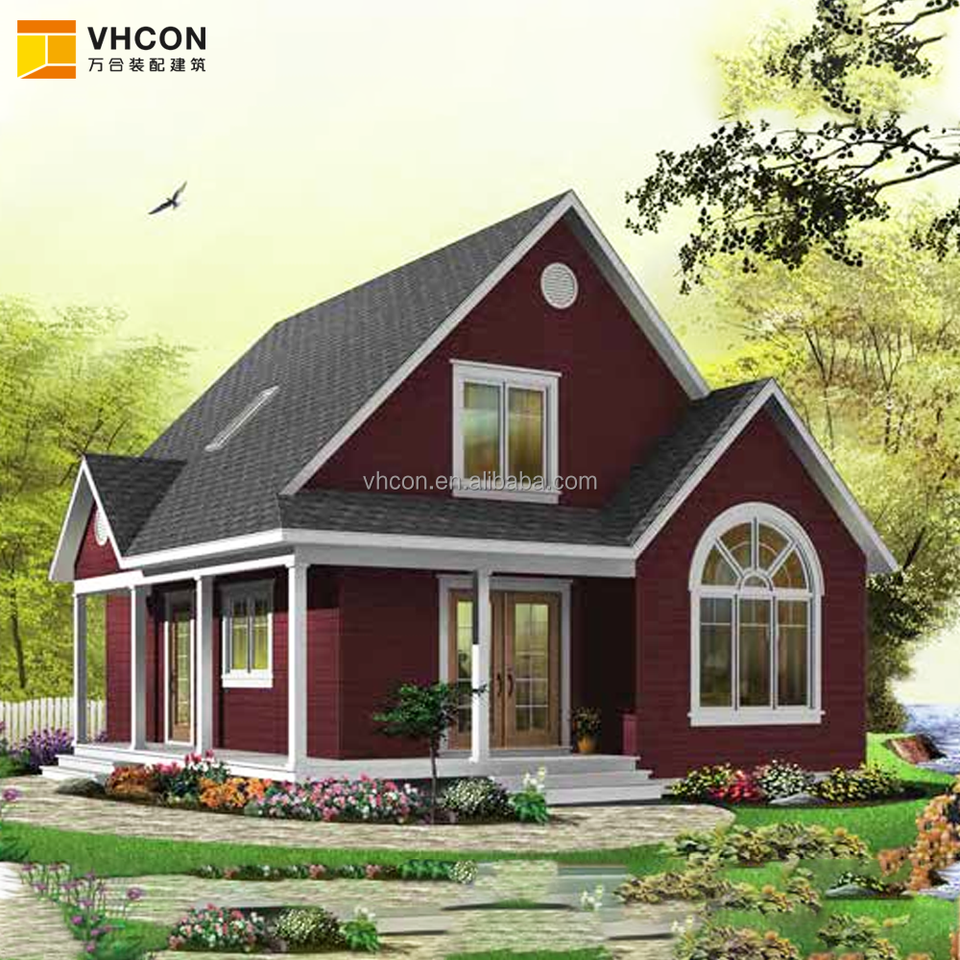 Residential Family Prefab Home Galvanized Steel Keel Customizable Panel ...