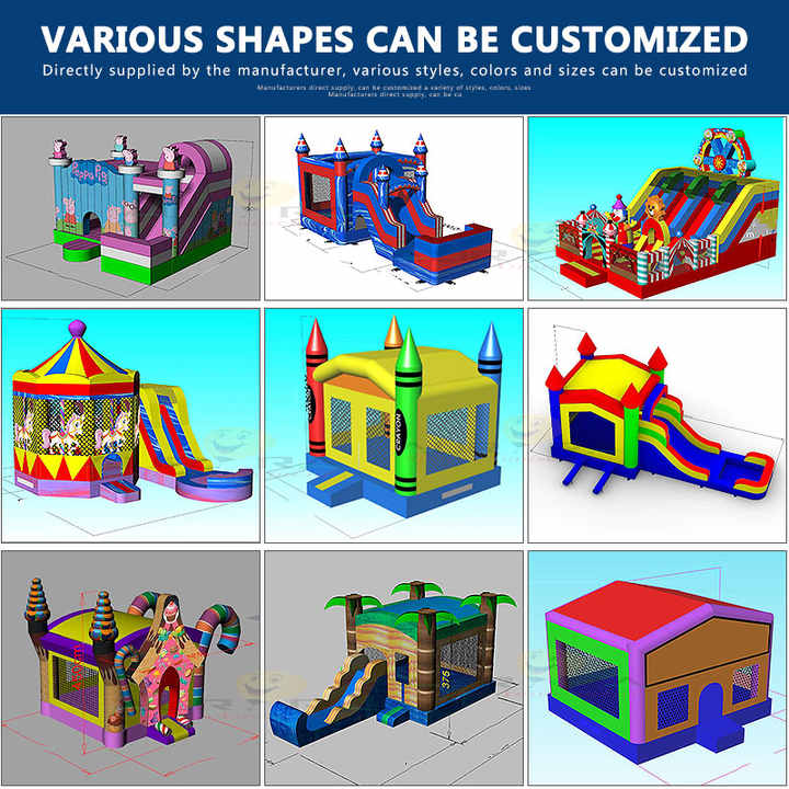 Inflatable Bouncer Combo Commercial PVC Outdoor Bouncy House Jumping ...
