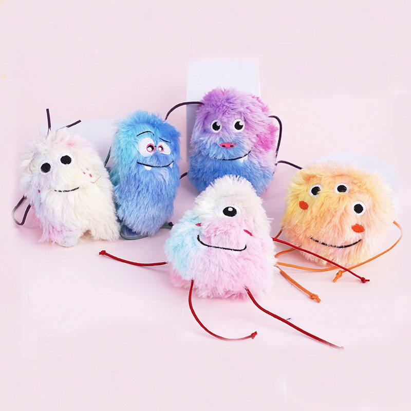 Cute Pet Products - Monster Plush Cat Toy - Interactive Cat Toy