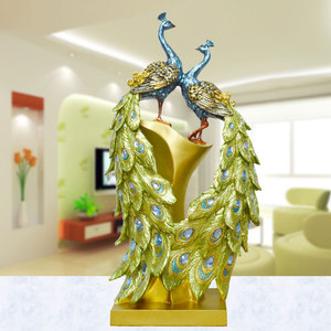Elegant Peacock Sculptures - Artistic Garden Decor