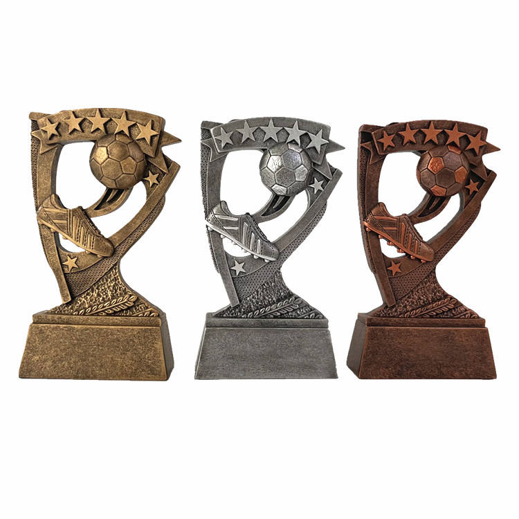 Resin Sports Awards - Antique Gold, Silver, Bronze Trophies