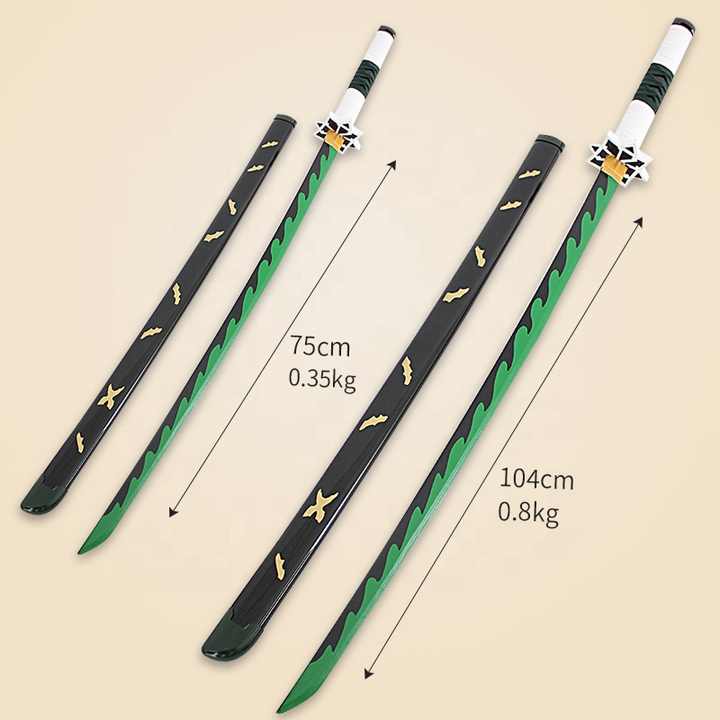 41inch Toy Swords Katana Sword Real Japanese Samurai Removable Demon ...