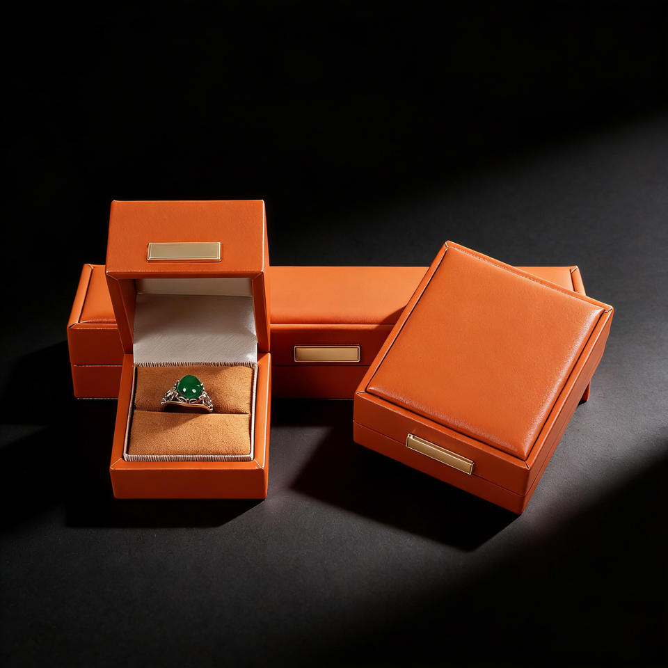 Luxury Pu Leather Jewelry Packaging Box for Ring Earring Pendant ...