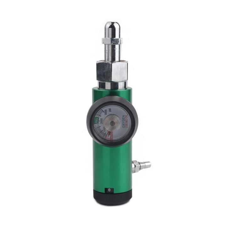 CGA540 Adjustable Medical Oxyegen Regulator Green 0-15lpm Diss Outlet ...