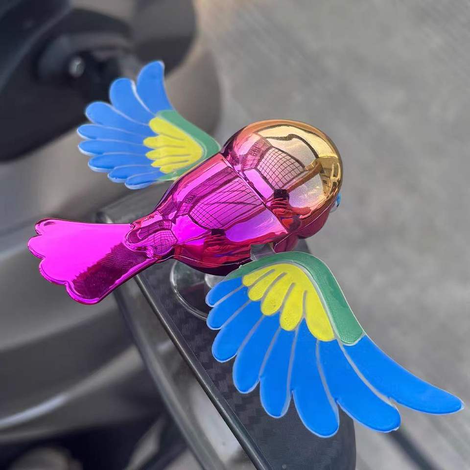 2026 Frozen Plastic Flying Bird Wings Ornaments for Car Rearview Mirror ...