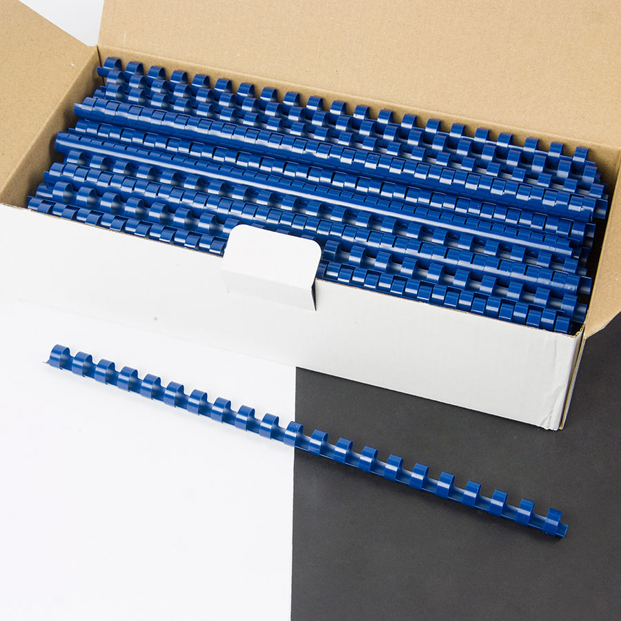 Blue Color A4 Notebook Spiral Plastic Coil Binding 21 Hole Binding Comb ...