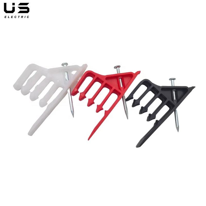 White Red Black Plastic Cable Stackers Multiple Cable Separator ...